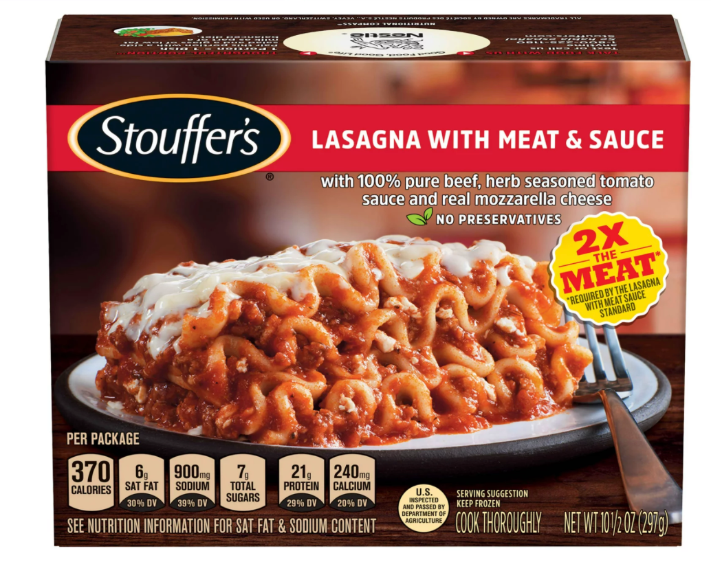 Stouffer's Meat & Sauce Lasagna Frozen Meal , 10.5 oz — Goisco.com