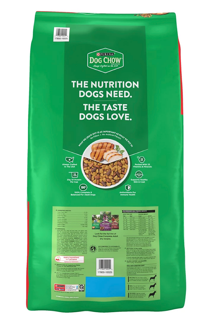 Purina Dog Chow Complete Adult Dry Dog Food With Chicken Flavor , 48 l ...