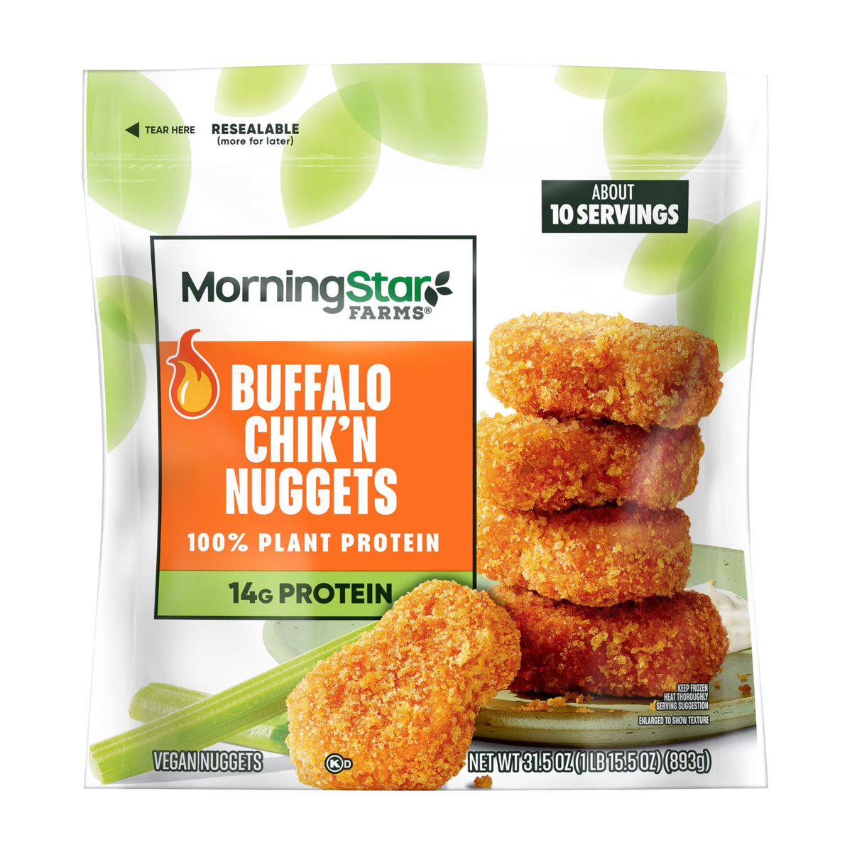 MorningStar Farms Buffalo Chik'n Nuggets, 31.5 oz — Goisco.com