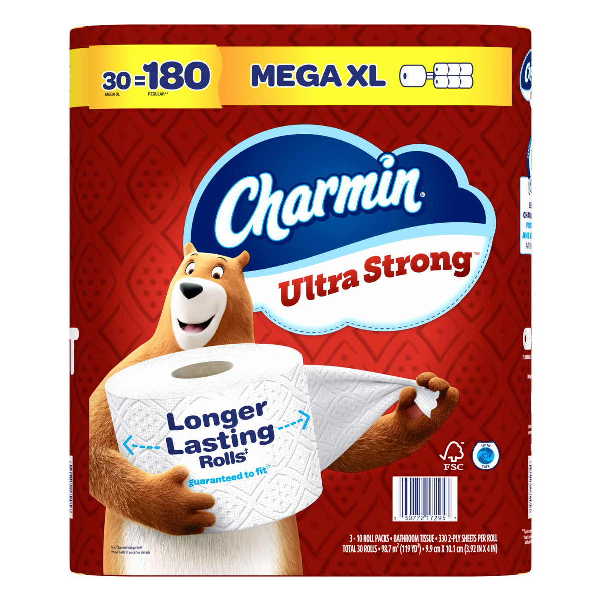 Charmin Ultra Strong Mega XL Toilet Paper, 330 Sheets , 30 ct — Goisco.com