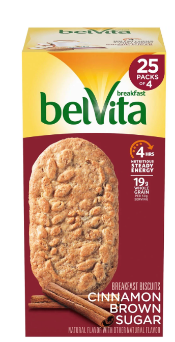 Belvita Breakfast Cinnamon Brown Sugar Biscuits , 25 ct — Goisco.com
