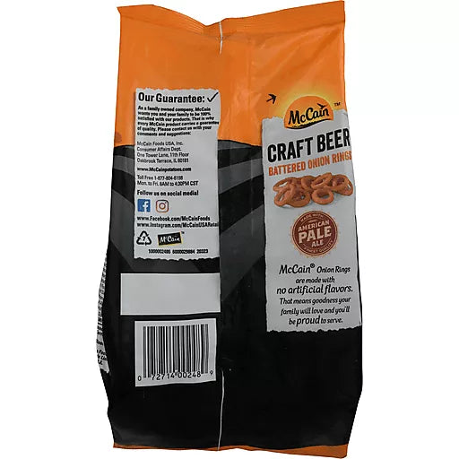 McCain Craft Beer Battered Onion Rings , 14 oz — Goisco.com
