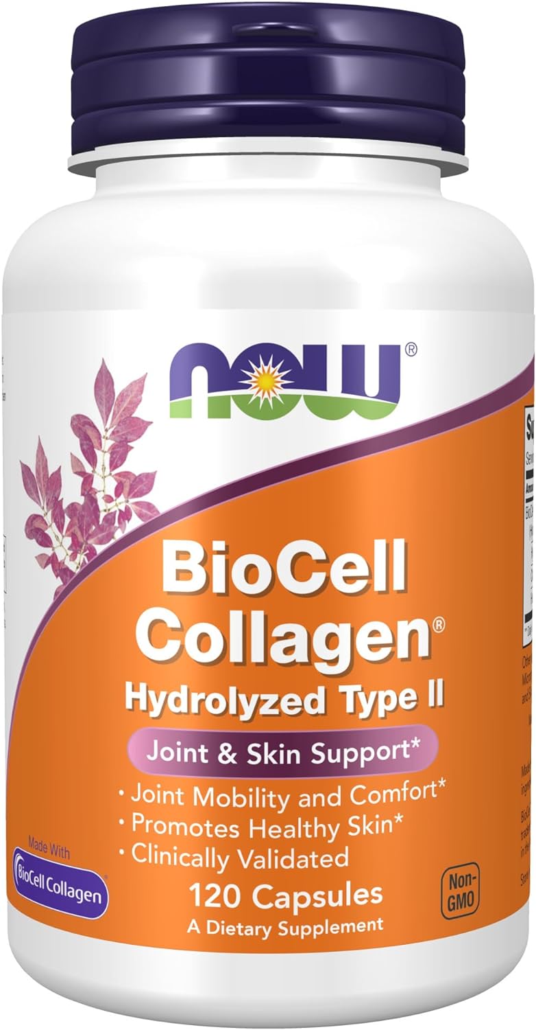 Now Supplements, BioCell Collagen Hydrolyzed Type II, Clinically Valid ...