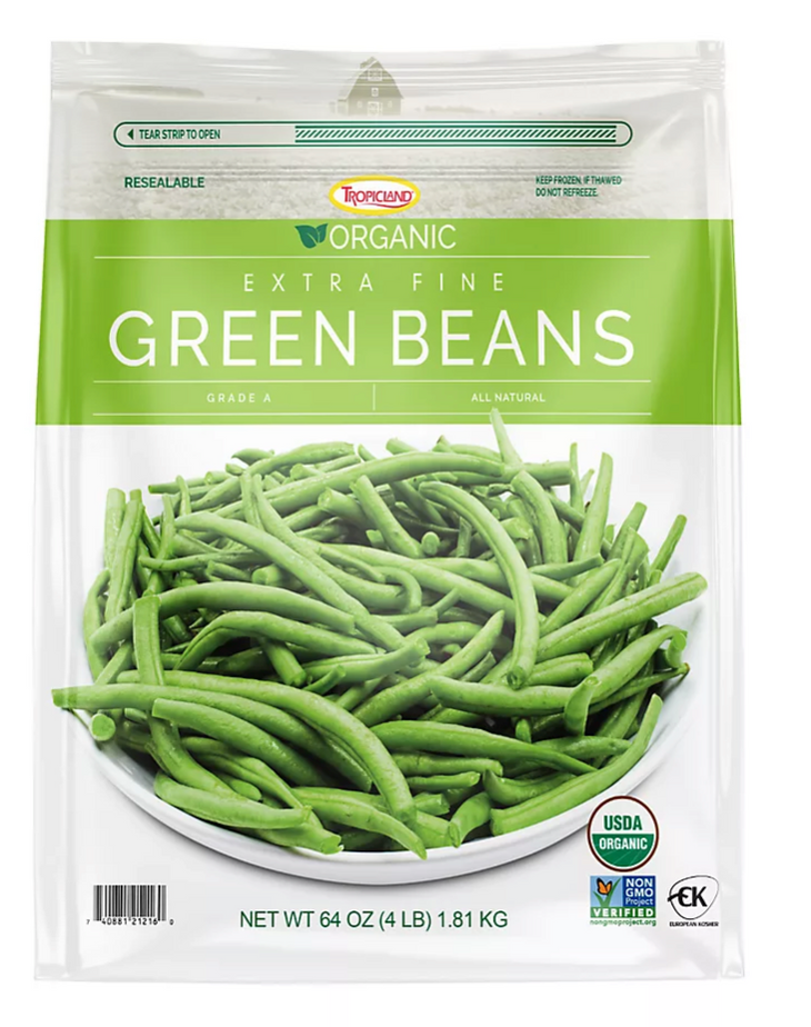 Tropicland Organic Green Beans, 4 lbs — Goisco.com