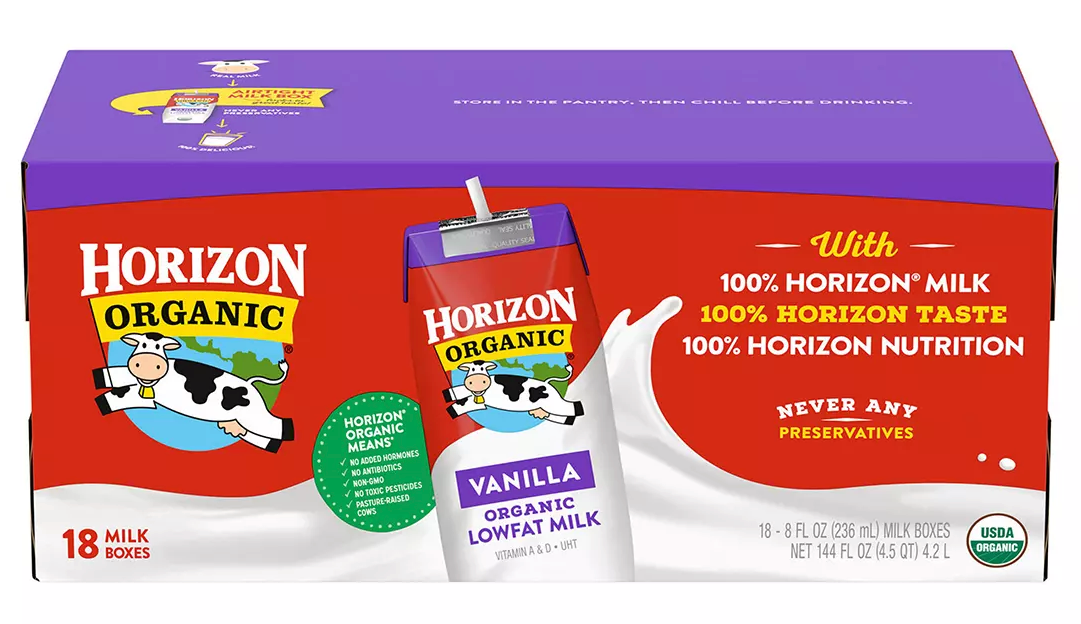 Horizon Organic Vanilla Low-Fat Milk, 18-Pack , 18 x 8 oz — Goisco.com