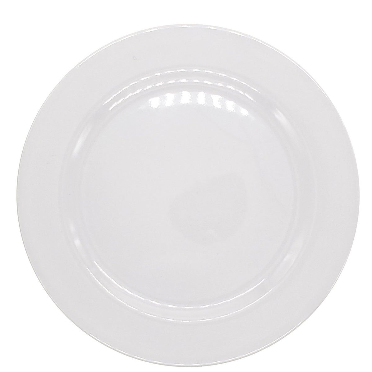 Glad Melamine 11-Inch Plate Round White, 1 pc — Goisco.com