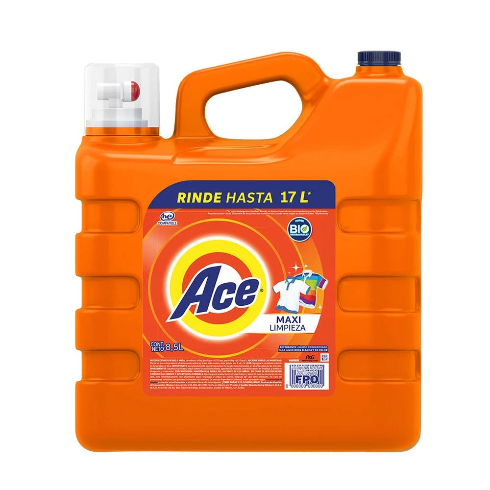 Ace Liquid Laundry Detergent, 8.5 L — Goisco.com