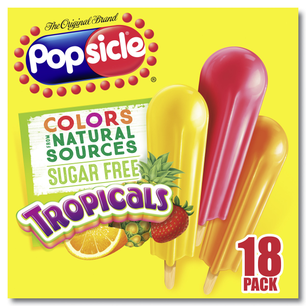 Popsicle Sugar Free Tropical Ice Pops , 18 ct — Goisco.com