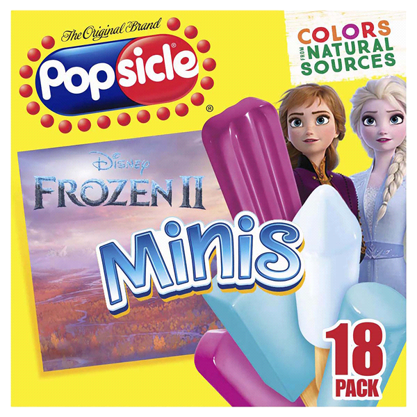 Popsicle Disney Frozen Minis Ice Pops, 18 ct — Goisco.com