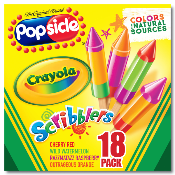 Popsicle Ice Pops Crayola Scribblers, 18 ct — Goisco.com