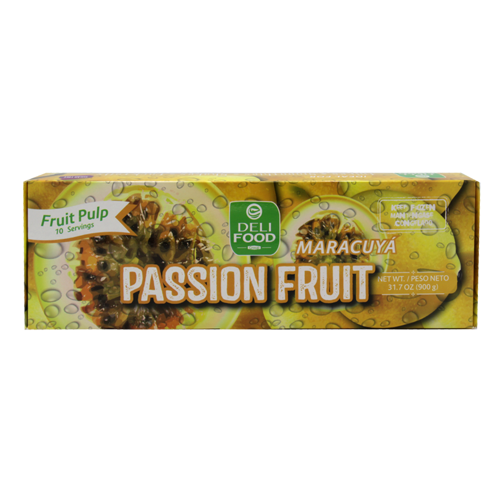 Deli Food Frozen Passion Fruit/Maracuya Pulp Pouch , 900 gr — Goisco.com