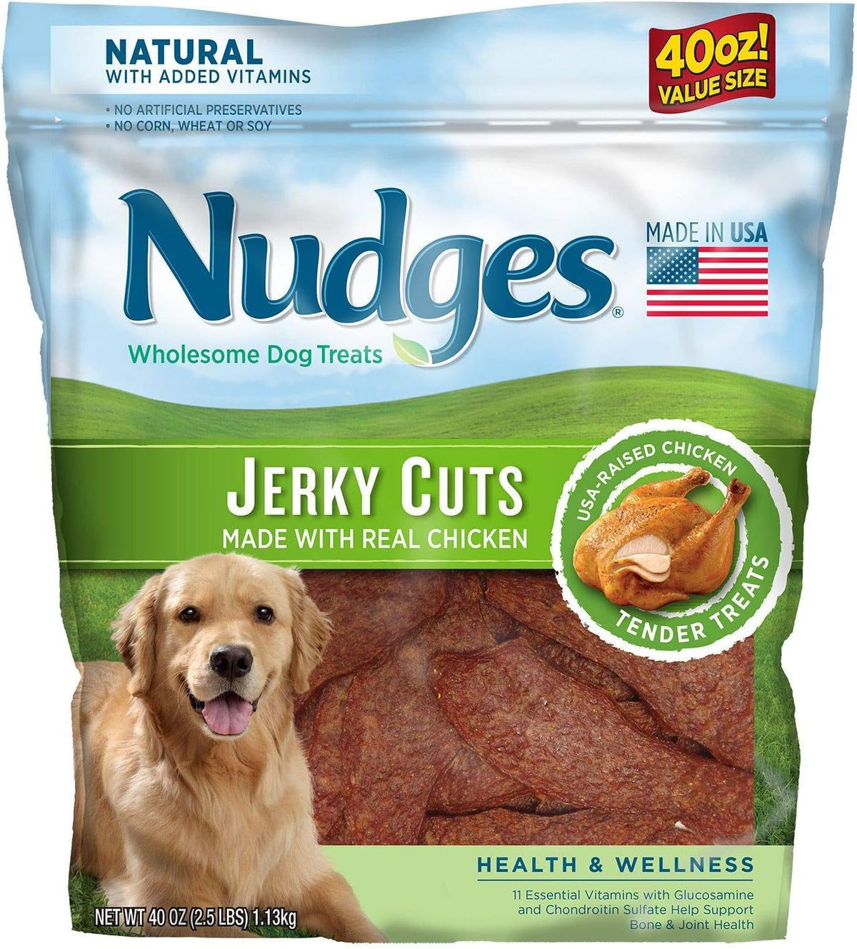 Nudges Chicken Jerky Cuts 40 Oz