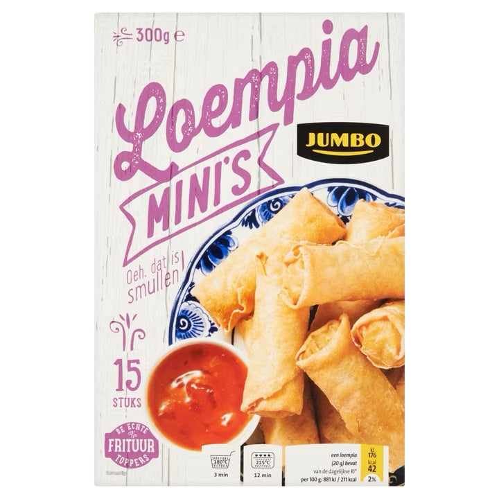 Jumbo Frozen Mini Spring Rolls, 300 gr — Goisco.com