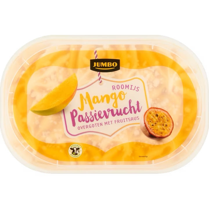 Jumbo Mango Passion Fruit Ice Cream , 900 ml — Goisco.com