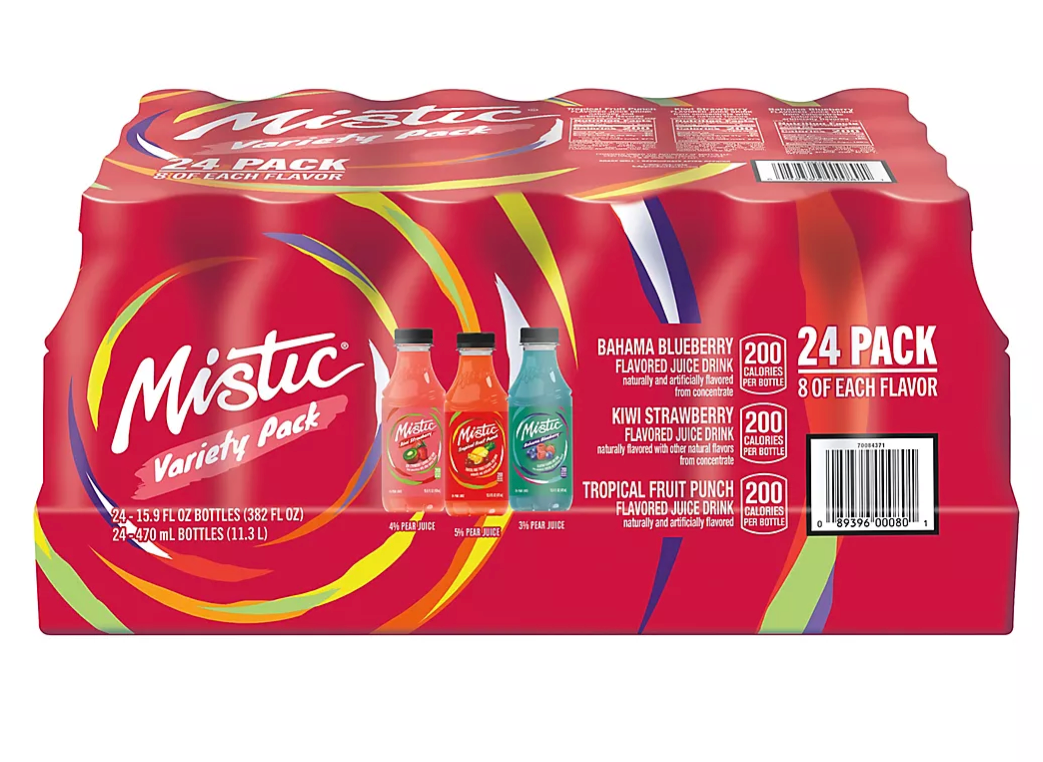 Mistic Tropical Drink Variety Pack, 24 x 15.9 oz — Goisco.com