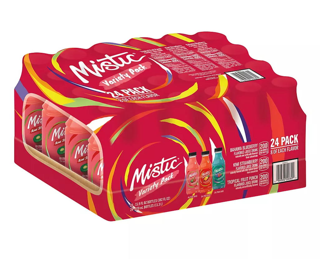Mistic Tropical Drink Variety Pack, 24 x 15.9 oz — Goisco.com