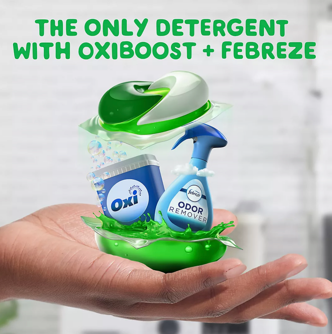 Gain Flings Liquid Laundry Detergent Soap Pacs, Moonlight Breeze Scent ...