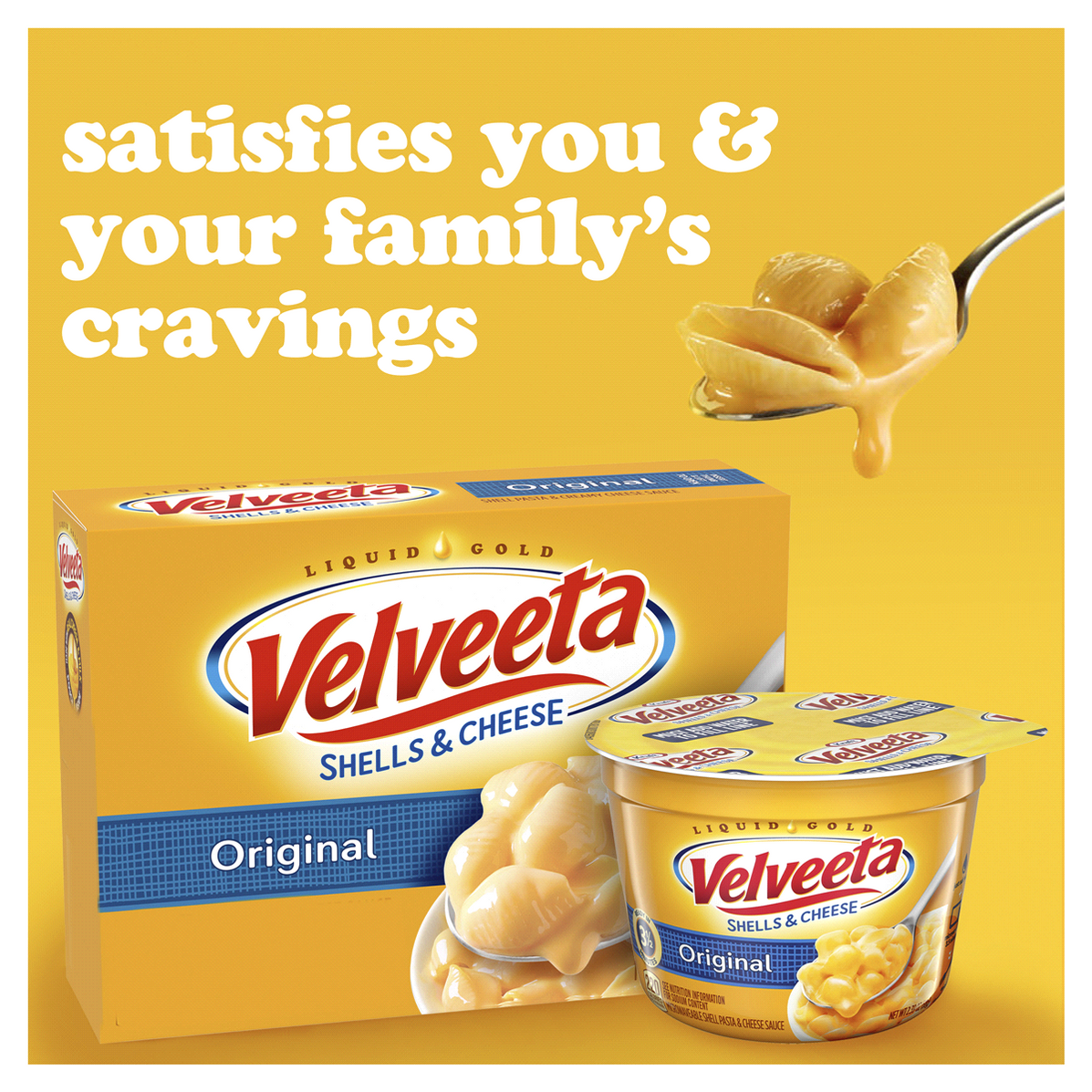 Kraft Shells & Cheese Original Shell Pasta & Cheese Sauce Meal , 12 oz ...