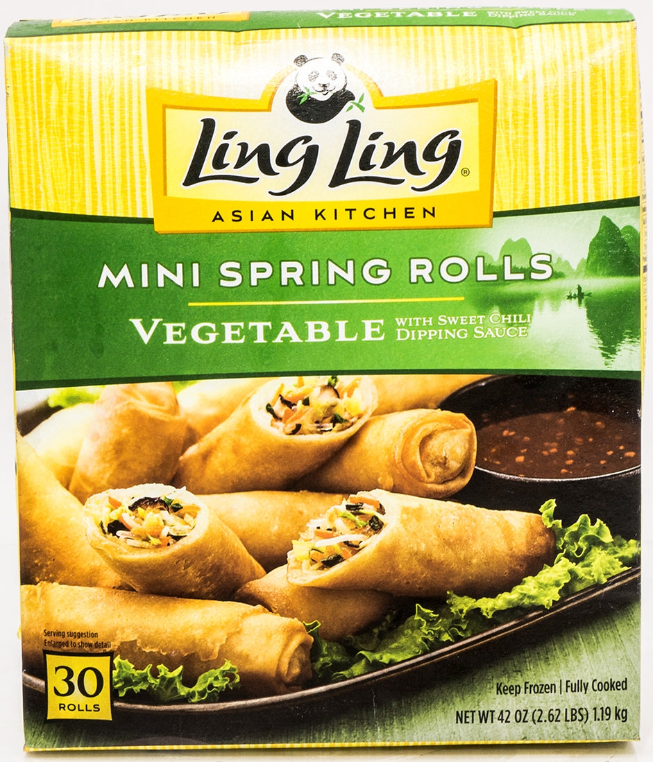 Ling Ling Mini Spring Rolls, Vegetable , 30 ct — Goisco.com