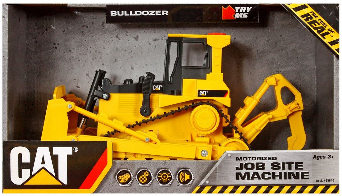 Cat Motorized Bulldozer Job Site Machine with Light & Sound, Model #35 ...