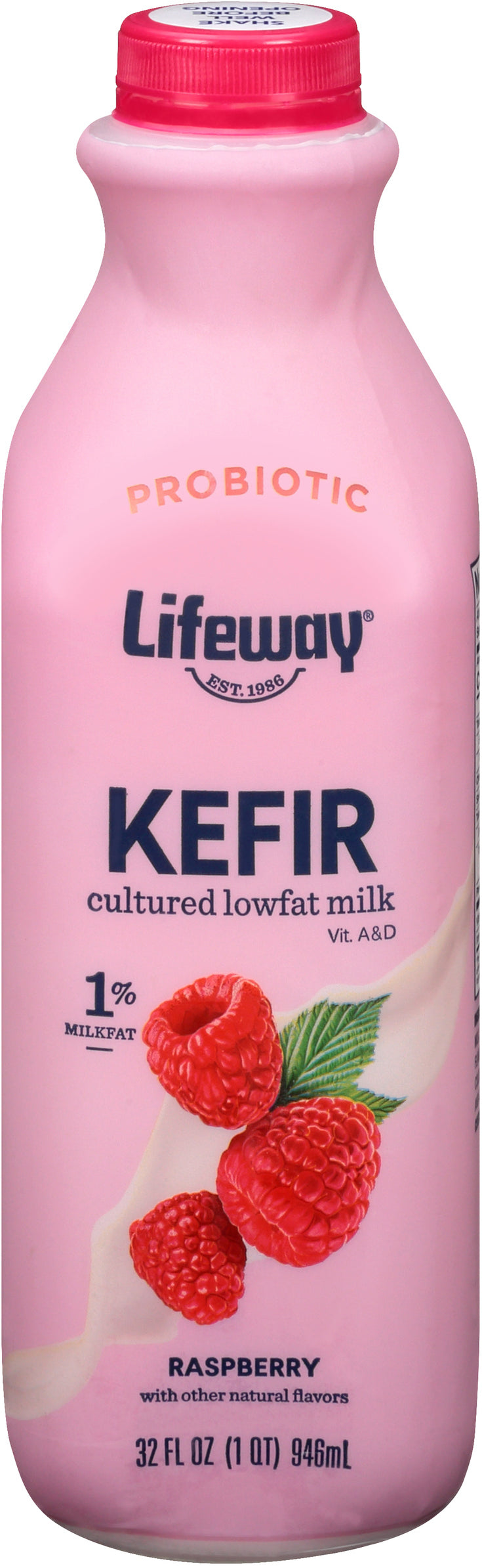 Lifeway Kefir Probiotic Low Fat Raspberry Smoothie , 32 oz — Goisco.com