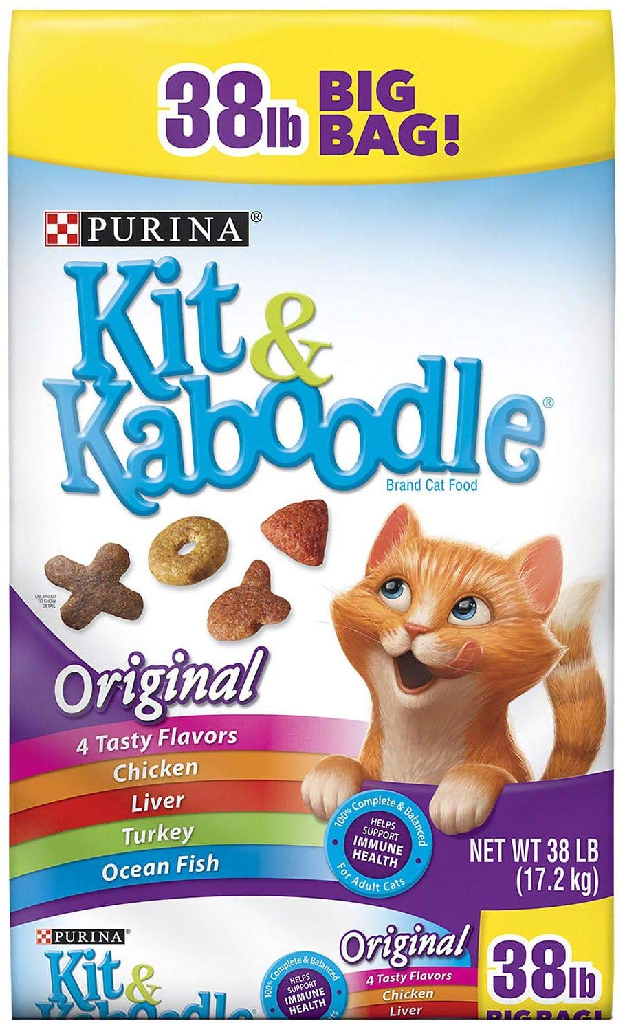 Purina Kit & Kaboodle Dry Cat Food, Original, 38 lbs — Goisco.com