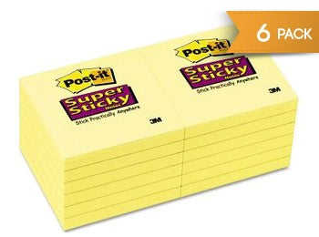 Post-It Sticky Notes Value Pack, 4x4 inch, 6 ct — Goisco.com