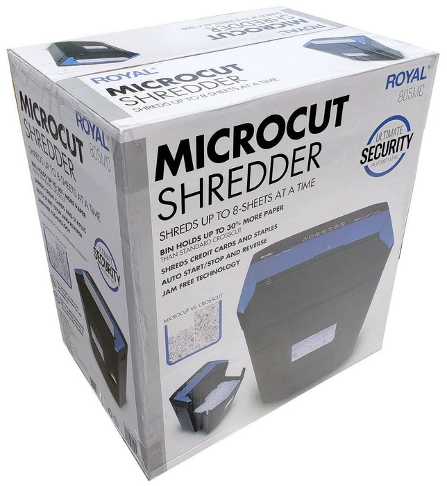 Royal 805MC 8-Sheet Microcut Shredder, 1 ct — Goisco.com