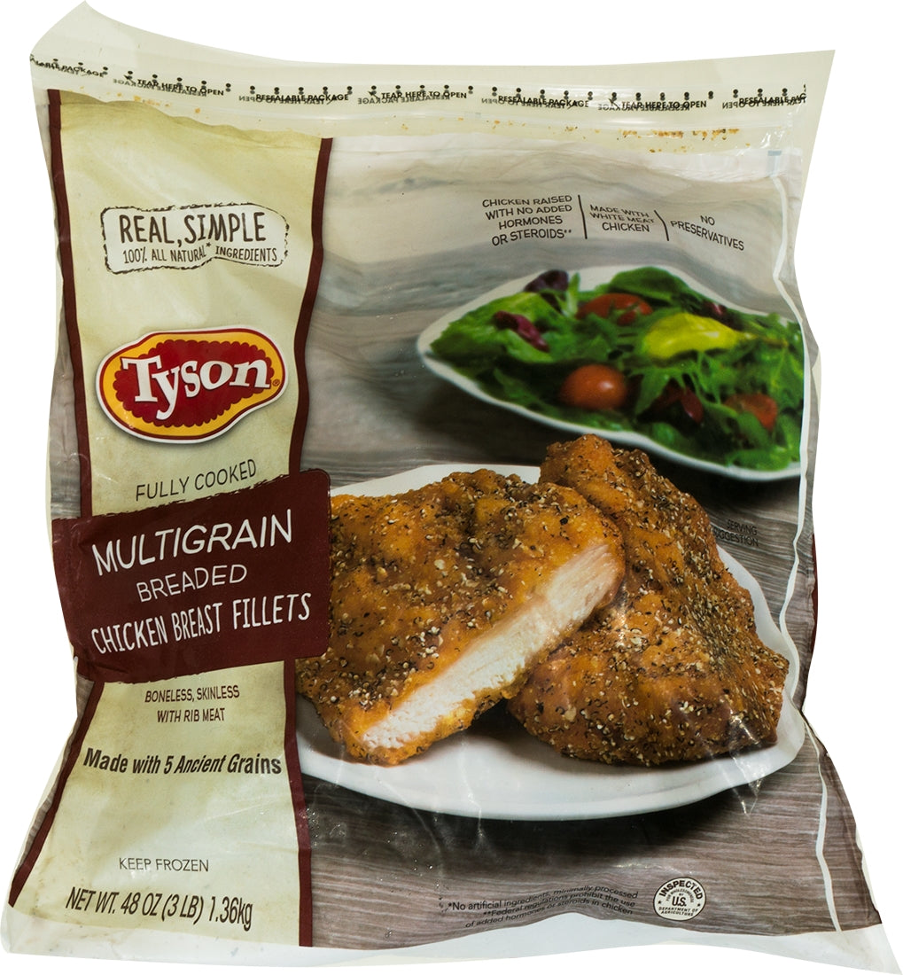 Tyson Multigrain Breaded Chicken Fillet, 3 lbs — Goisco.com