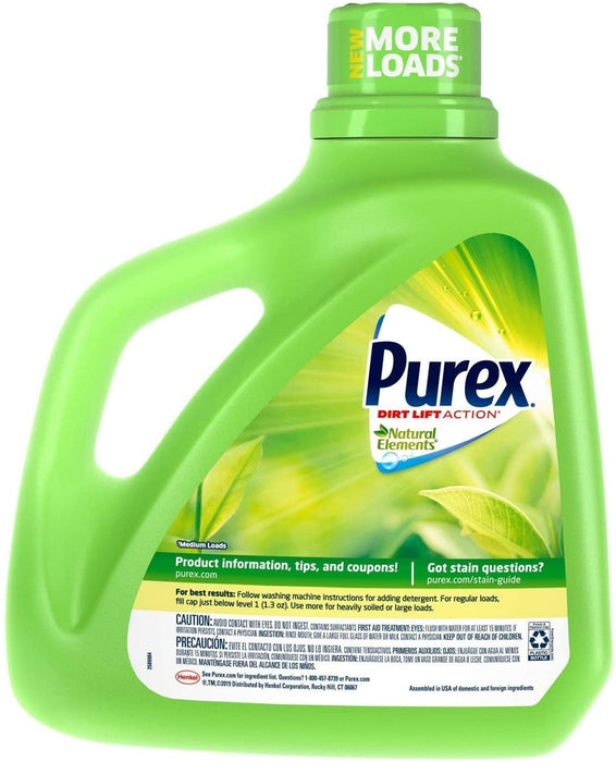 Purex Dirt Lift Action Liquid Laundry Detergent, Linen & Lilies Scent ...