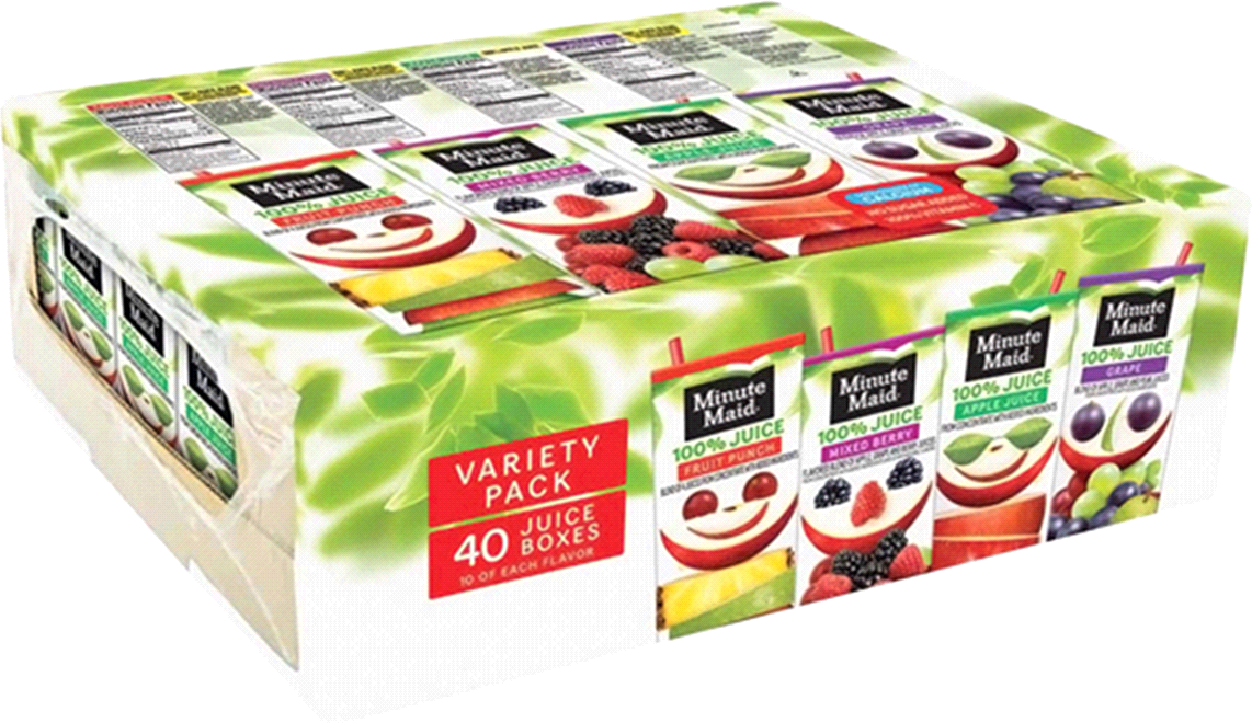 Minute Maid 100% Juices, Variety Pack, 40 x 6 oz — Goisco.com