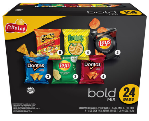 Lay's Bold Mix Single Potato Chips, Variety Pack , 24 ct — Goisco.com