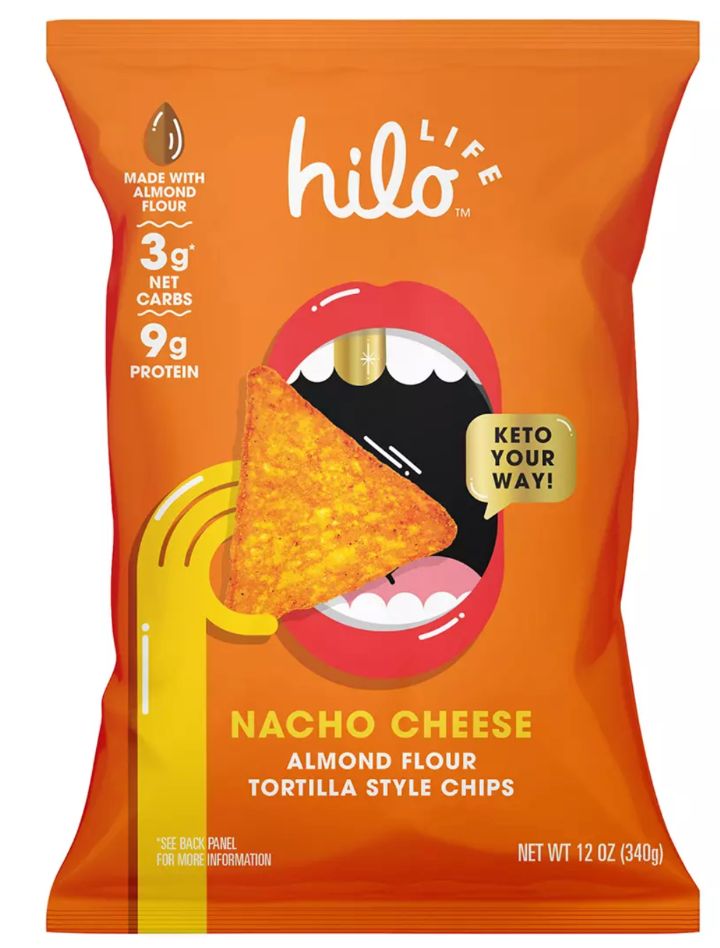 Hilo Life Nacho Cheese Keto Friendly Tortilla Chips , 12 oz — Goisco.com