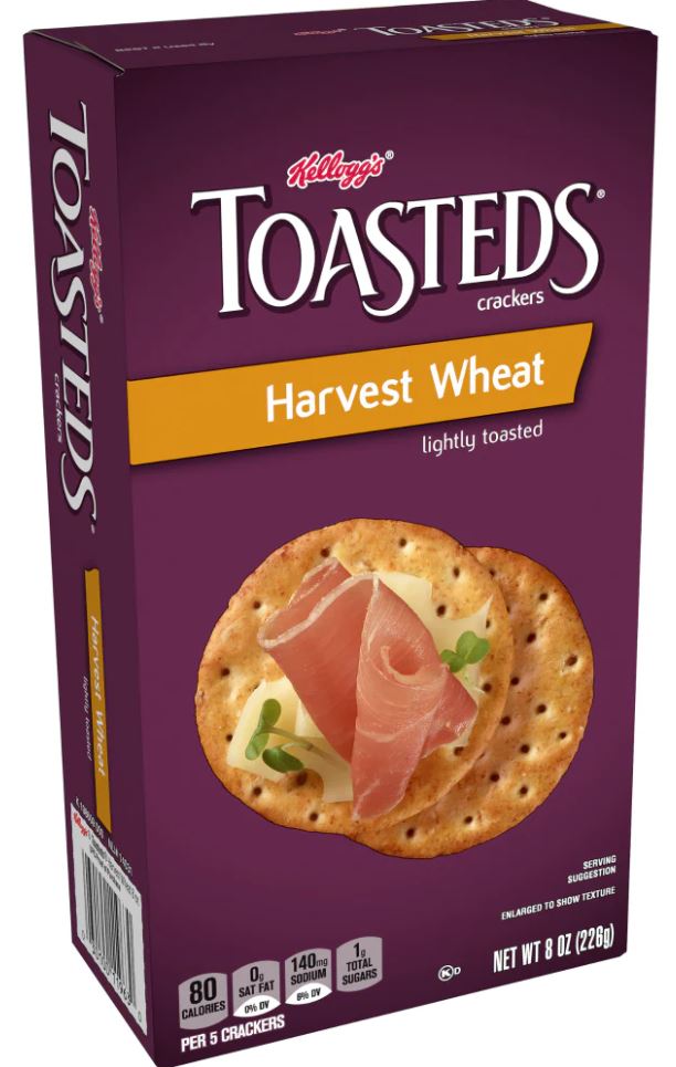 Kellogg's Harvest Wheat Lightly Toasted Crackers , 8 oz — Goisco.com
