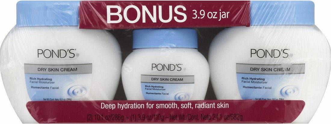Ponds Bonus Pack Facial Moisturizer Dry Skin Cream, 24.1 oz — Goisco.com