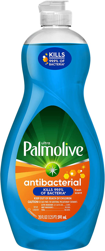 Palmolive Ultra Antibacterial Dishwashing Liquid Soap, Fresh Scent , 2 ...