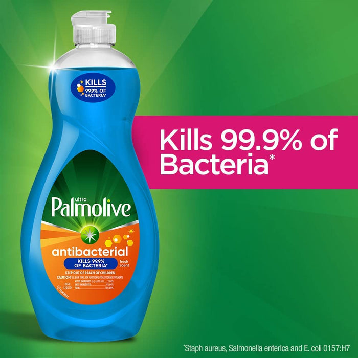 Palmolive Ultra Antibacterial Dishwashing Liquid Soap, Fresh Scent , 2 ...