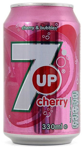7 Up Cherry Can, 330 ml — Goisco.com