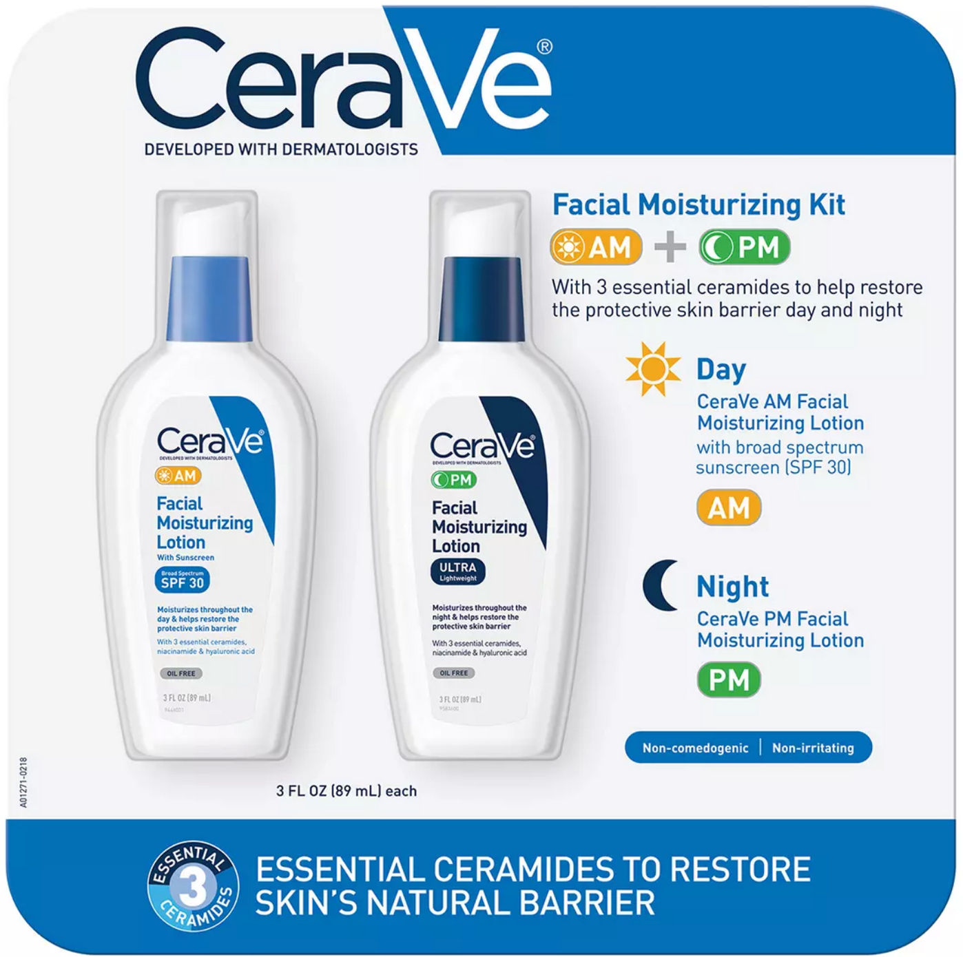 Cerave Facial Moisturizing Kit, 2-Pack , 2 x 3 oz — Goisco.com