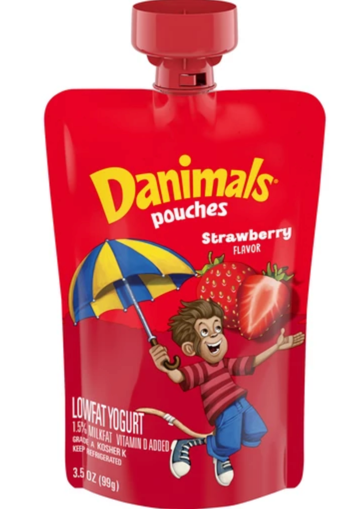 Danimals Squeezables Strawberry Pouche , 3.5 oz — Goisco.com
