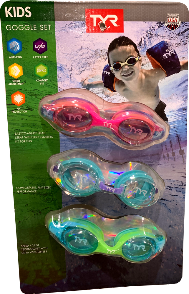 TYR Kids Goggle Set, 3 pcs — Goisco.com