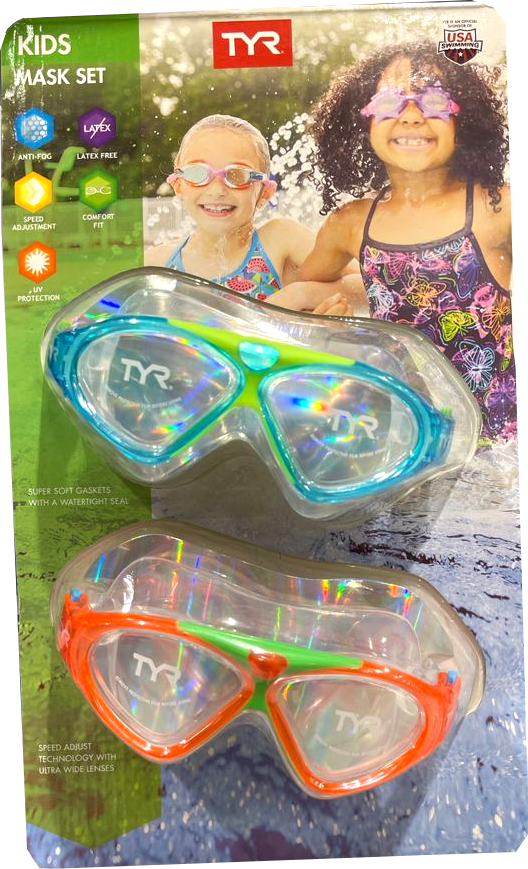 TYR Youth Swim Mask Set, 2-Pack , 2 ct — Goisco.com