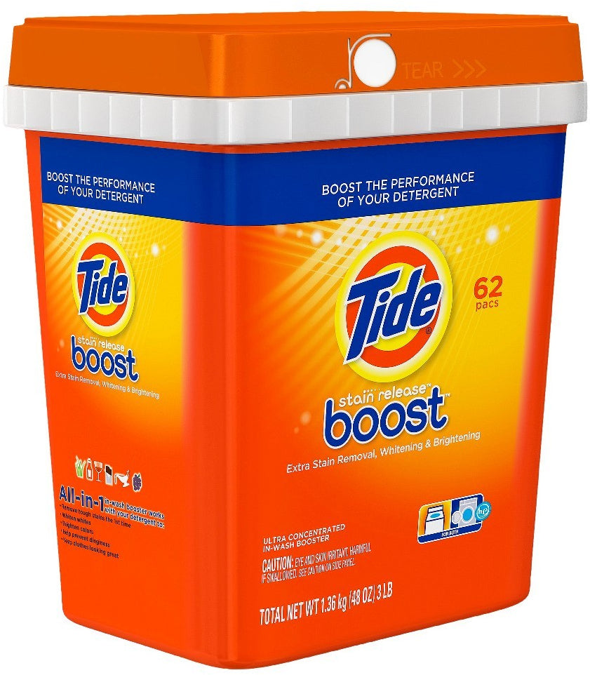 Tide Stain Release Boost Laundry Pacs, 62 ct — Goisco.com