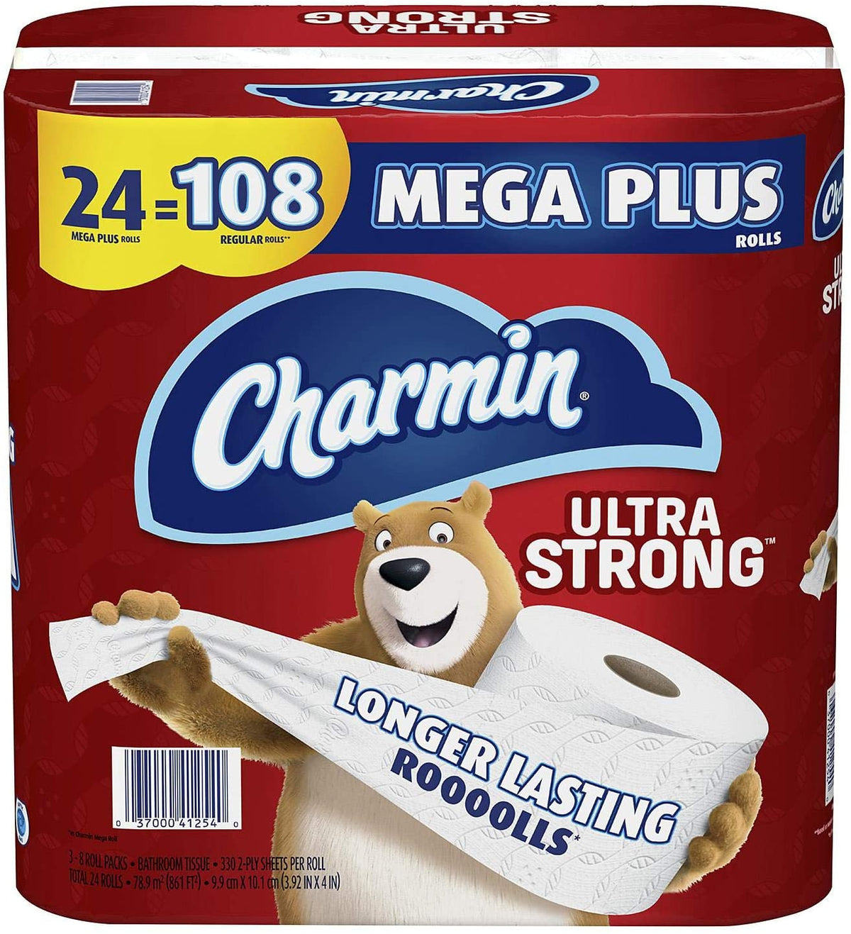 Charmin Ultra Strong Mega Rolls 308 2Ply Sheets, 24 ct — Goisco.com