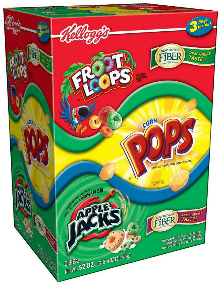 Kellogg's Tri Fun Pack, 3 bags - 17 oz — Goisco.com