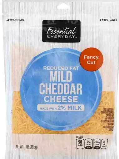 Essential Everyday Reduced Fat Mild Cheddar Cheese, 7 oz — Goisco.com