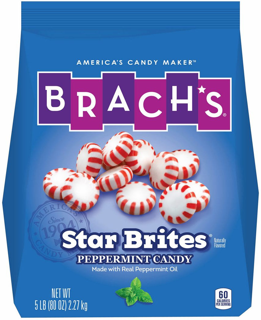 Brach's Star Brites Peppermint Candy, 5 lbs — Goisco.com