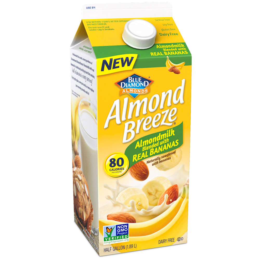 Blue Diamond Real Bananas Flavored Almond Milk , 64 oz — Goisco.com