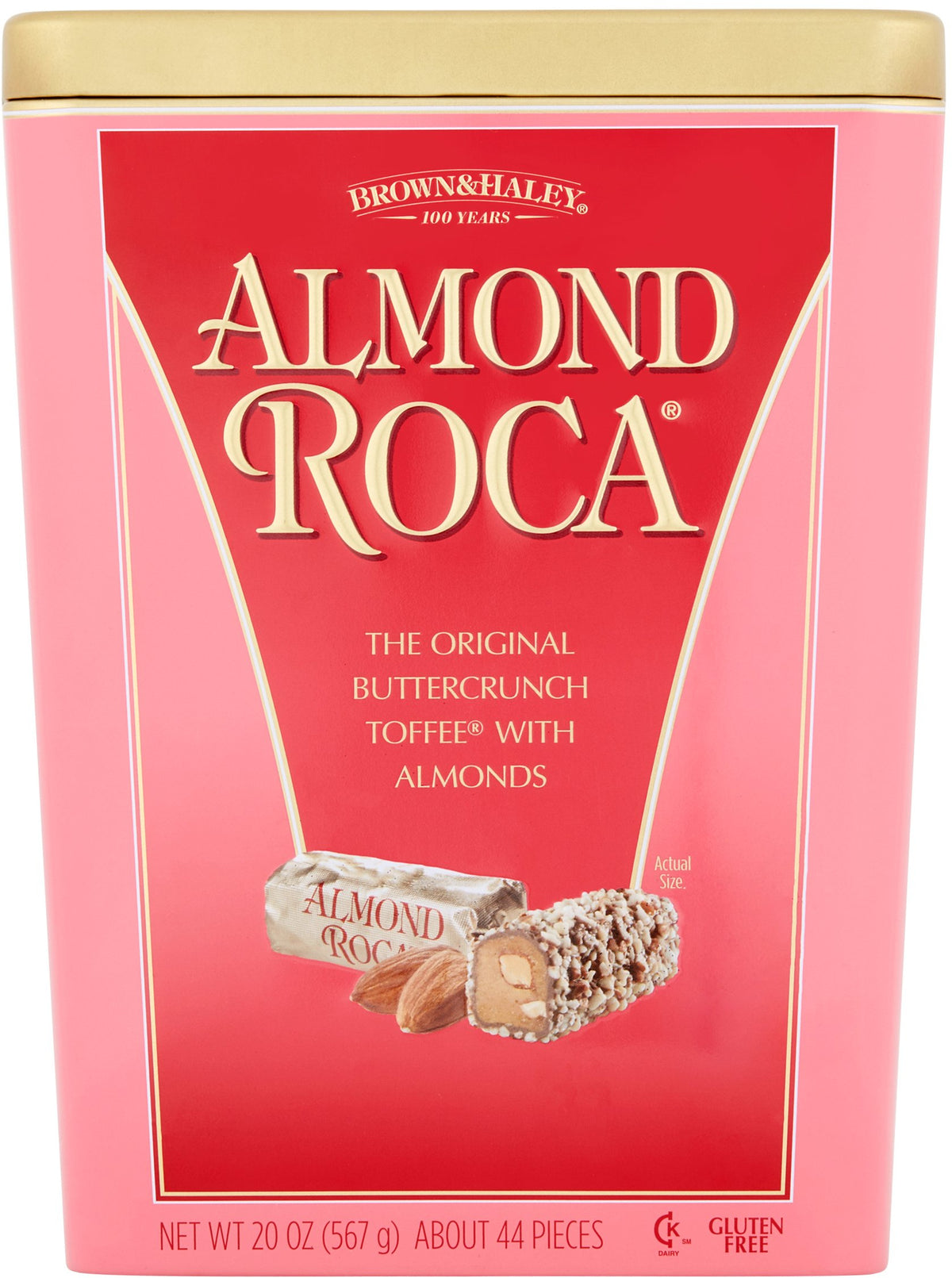 Brown & Haley Almond Roca Buttercrunch Toffee With Almonds, 20 oz ...