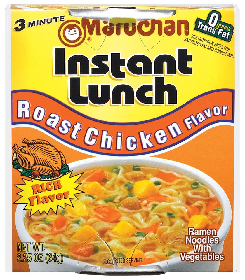 Maruchan Instant Lunch, Roast Chicken Flavor, 64 gr (2.25 oz) — Goisco.com